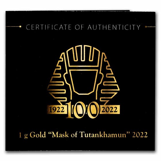 Buy 2022 SB 1 gm Au Mask of Tutankhamun Shaped Coin | APMEX