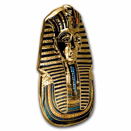 Buy 2022 Solomon Islands 3 oz Gold Mask of Tutankhamun Shaped Coin | APMEX