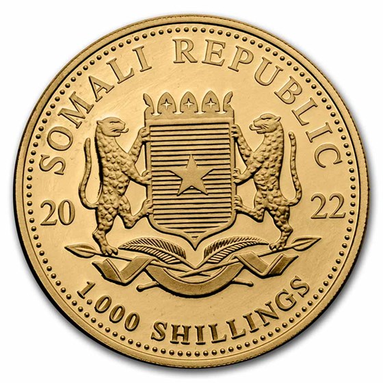 Buy 2022 Somalia 1 oz Gold Elephant (Chicago ANA Privy Mark) | APMEX