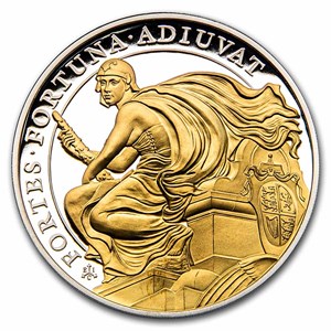 Buy 2022 1 oz Gilded Silver £1 Virtues Courage Proof | APMEX