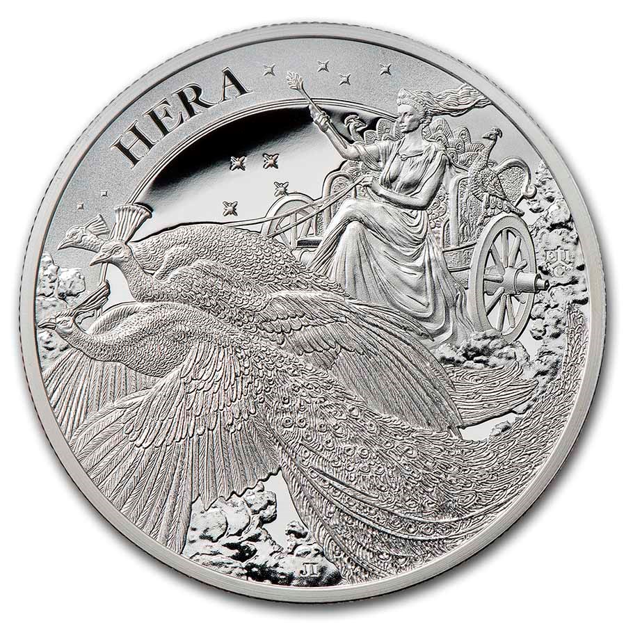 Buy 2022 St. Helena 1 oz Silver Hera and the Peacock Prf (Coin Only ...