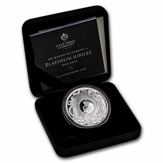 Buy 2022 St. Helena 1 oz Silver Platinum Jubilee Proof | APMEX Buy 2022 St. Helena 1 oz Silver Platinum Jubilee Proof | APMEX