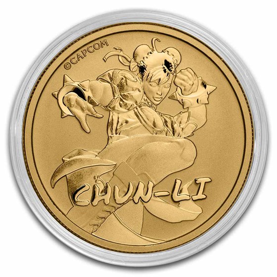 Buy 2022 Tuvalu 1 oz Gold Street Fighter: Chun Li | APMEX