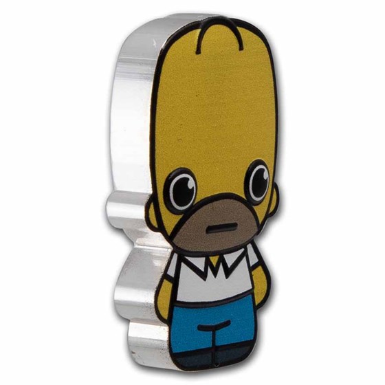 Buy 2022 Tuvalu 1 oz Silver The Simpsons: Homer Simpson Minted Mini | APMEX