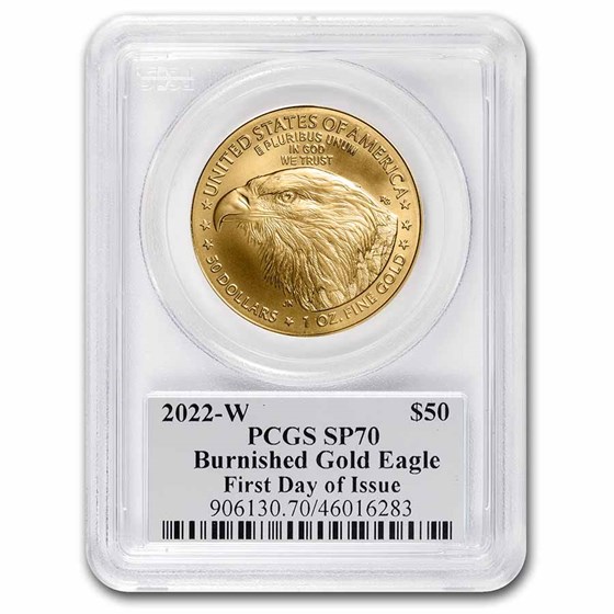 Buy 2022 W 1 oz Burnished Gold Eagle SP-70 | APMEX