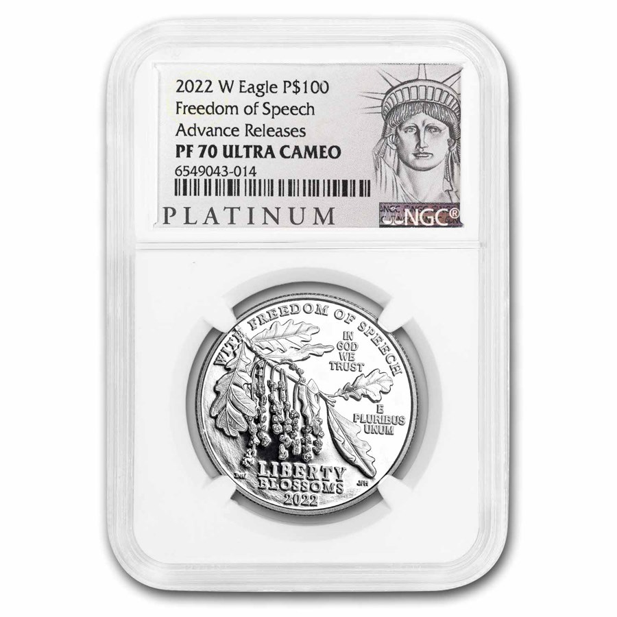 2022-W 1 oz Proof Platinum Eagle PF-70 NGC (Advanced Releases)