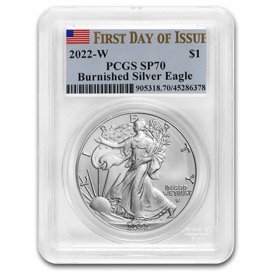 Buy 2022 W Burnished Silver Eagle SP-70 PCGS | APMEX