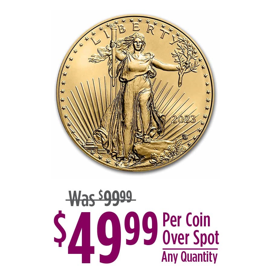 Buy 2023 1/10 oz American Gold Eagle Coin BU | APMEX