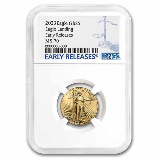 Buy 2023 1/2 oz Gold Eagle MS-70 NGC Early Releases | APMEX