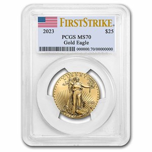 Buy 2023 1/2 oz Gold Eagle MS-70 PCGS FirstStrike | APMEX