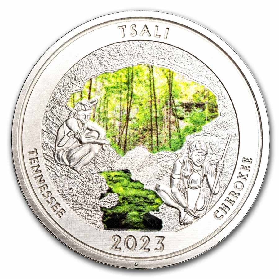 2023 1 oz Ag NATB Tennessee Colorized (Coin Only)
