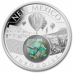 Buy 2023 1 oz Silver New Mexico Turquoise | APMEX