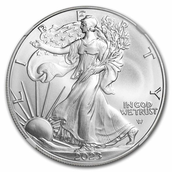 Buy 2023 Silver Eagle MS-69 NGC (Error, Struck-Thru) | APMEX