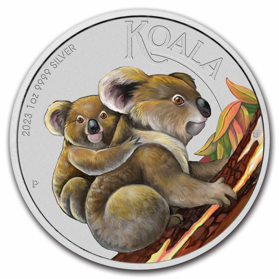 Buy 2023 AUS 1 oz Silver Koala Colorized Stamp & Coin Expo | APMEX