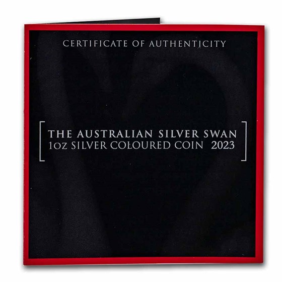 Buy 2023 AUS 1 oz Silver Swan Colorized MS-70 PCGS (FDI, Swan Label ...