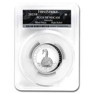 Buy 2023 Australia 5 oz Silver Swan PR-70 HR | APMEX