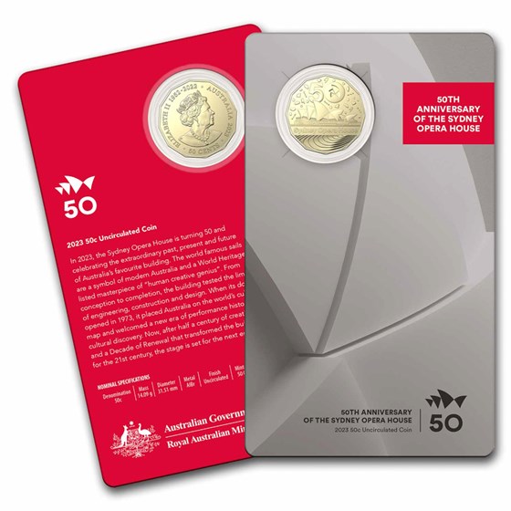 Buy 2023 Australia 50c 50th Anniversary of Sydney Opera Coin | APMEX