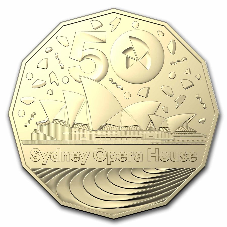 Buy 2023 Australia 50c 50th Anniversary of Sydney Opera Coin | APMEX