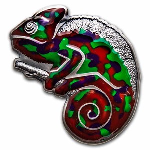 Buy 2023 Silver Shift of Colors Chameleon Shape Coin | APMEX