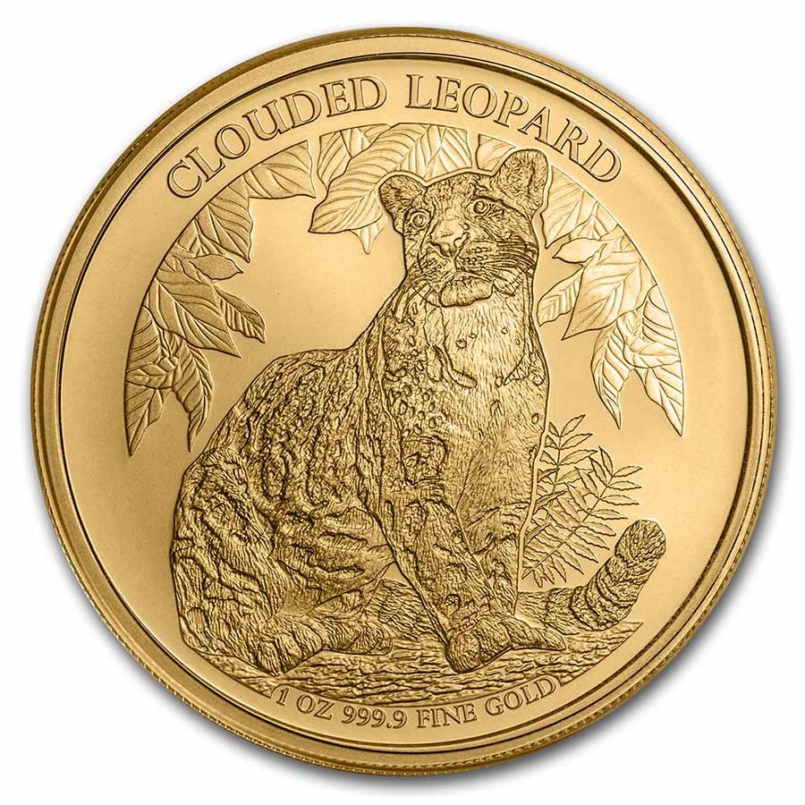 Buy 2023 Cambodia 1 oz Gold Wildlife Series - Clouded Leopard BU | APMEX