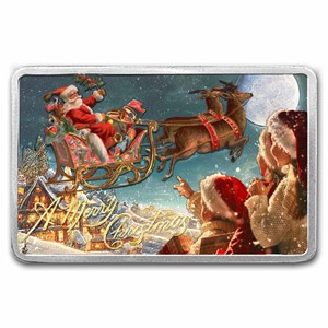 Buy 2023 Cameroon 1 oz Silver Santa Postcard | APMEX