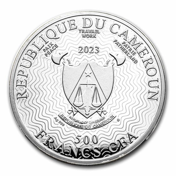 Buy 2023 Cameroon Silver Solar System: Moon | APMEX