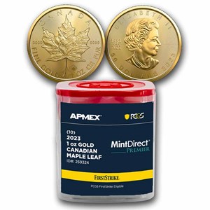 Buy 2023 Canadian 1 oz Gold Maple 10-Coin MintDirect | APMEX