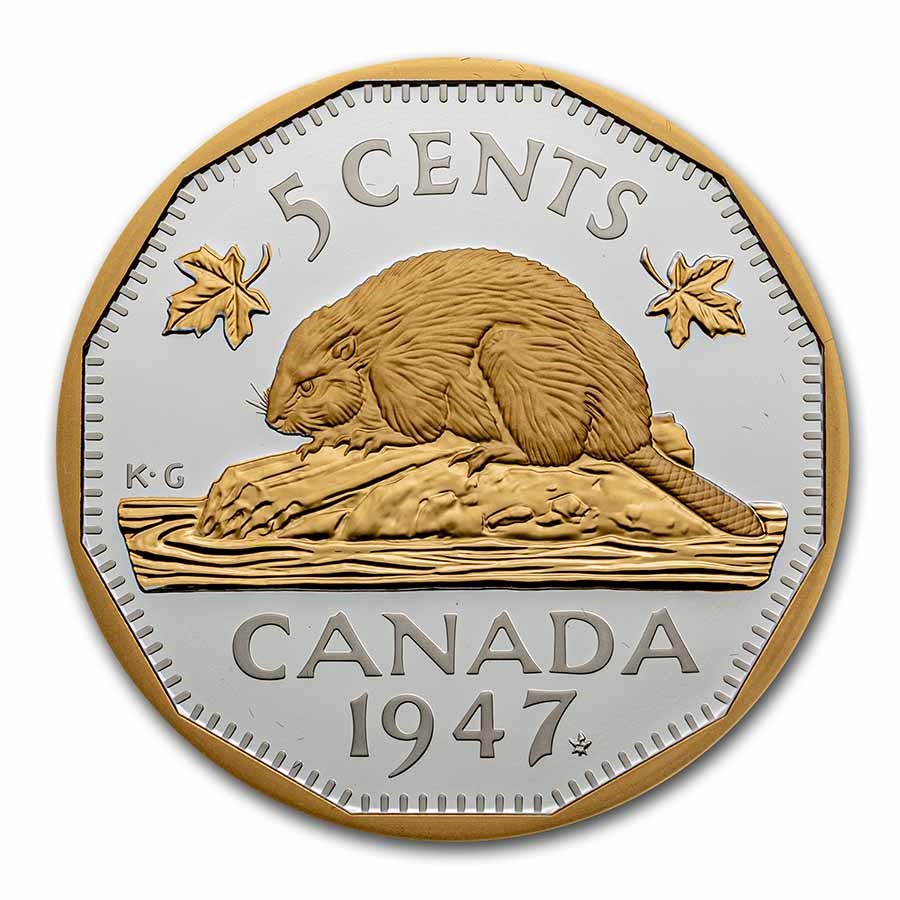 Buy 2023 Canadian 5 Cent Silver 1947 Maple Leaf Mark | APMEX