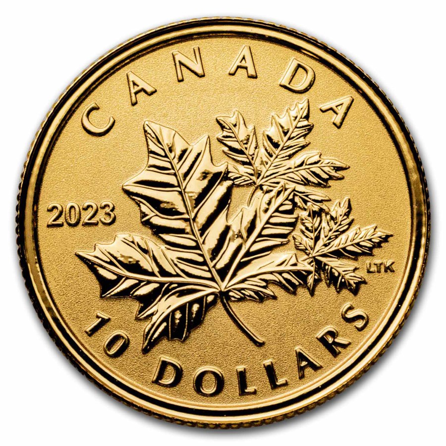 Buy 2023 Canada Gold 10 Everlasting Maple Leaf APMEX buy-2023-canada-gold-10-everlasting-maple-leaf-apmex