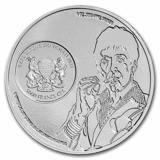 Buy 2023 Chad 1 oz Silver Colorized Scarface Miami 2-Coin Set | APMEX