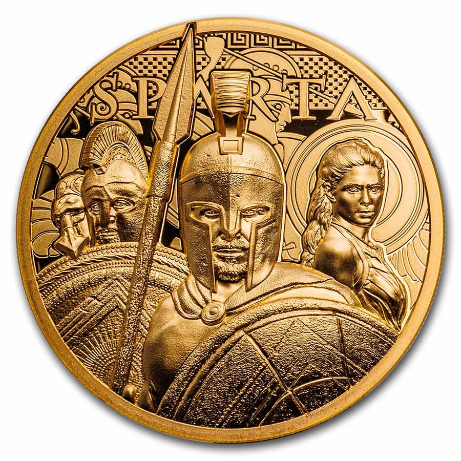 Buy 2023 Cook Islands 1 oz Gold Sparta Proof | APMEX