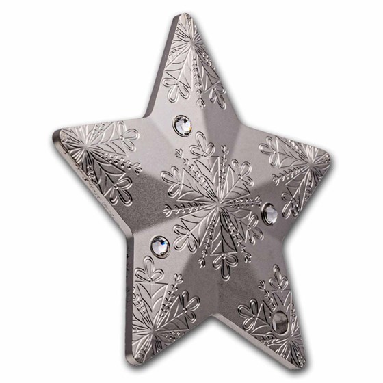 Buy 2023 Cook Islands 1 oz Silver Holiday Ornament: Snowflake Star | APMEX