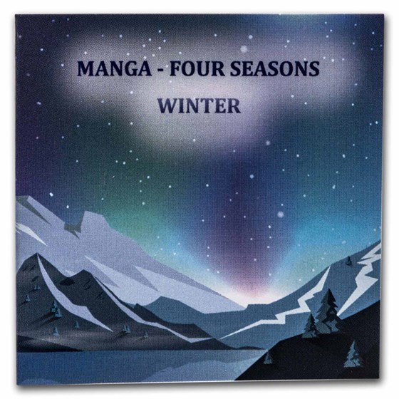 2023 Cook Islands 1 oz Silver Manga Four Seasons; Winter