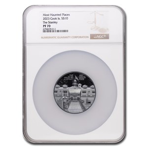 Buy 2023 Cook Islands 2 oz AG Haunted Places: The Stanley PF-70 NGC | APMEX