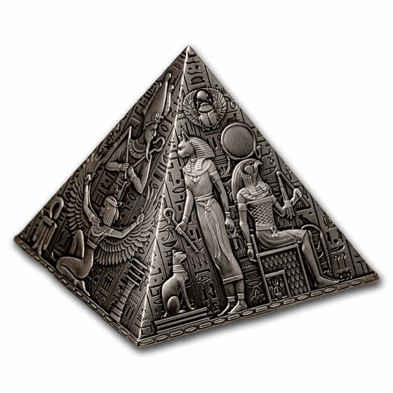 Buy 2023 Djibouti 1 kilo Silver Antique Ancient Pyramid Shaped Coin | APMEX