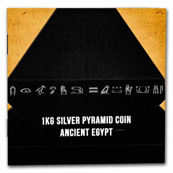 Buy 2023 Djibouti 1 kilo Silver Antique Ancient Pyramid Shaped Coin | APMEX