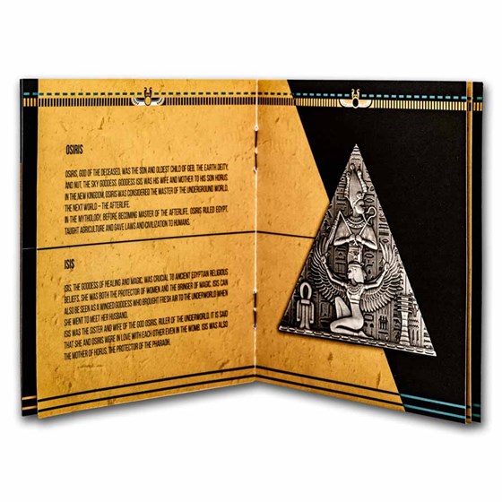 Buy 2023 Djibouti 1 kilo Silver Antique Ancient Pyramid Shaped Coin | APMEX