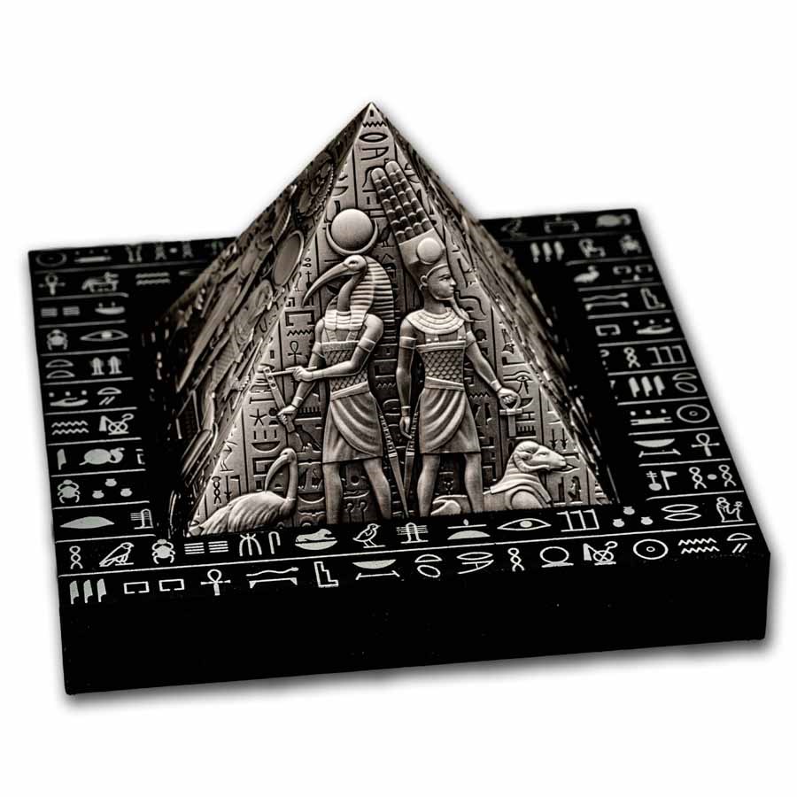 Buy 2023 Djibouti 1 kilo Silver Antique Ancient Pyramid Shaped Coin | APMEX
