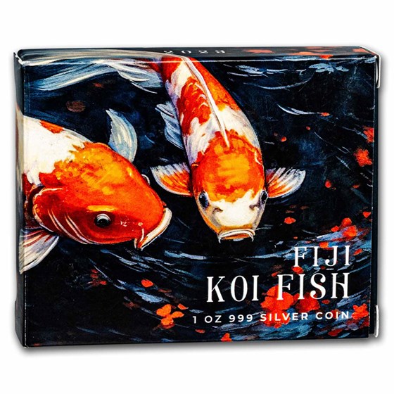 2023 Fiji 1 oz Silver Koi Fish Proof (Colorized)