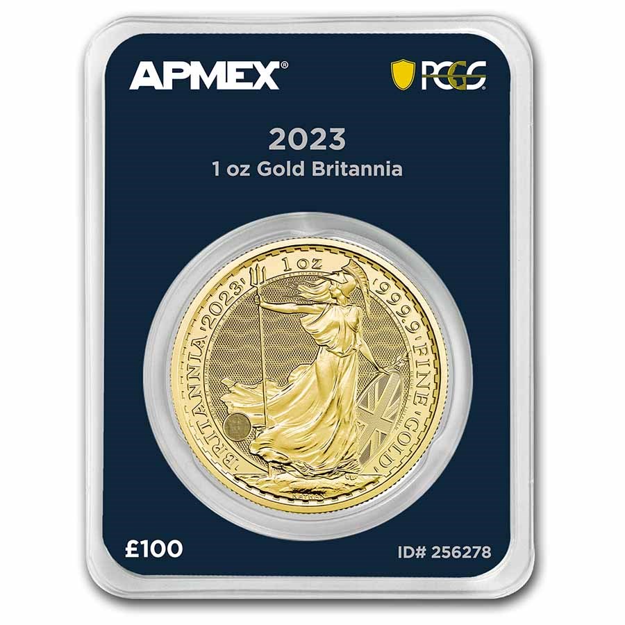 Buy 2023 GB 1 oz Gold Britannia MintDirect® Premier PCGS FS® (Queen ...
