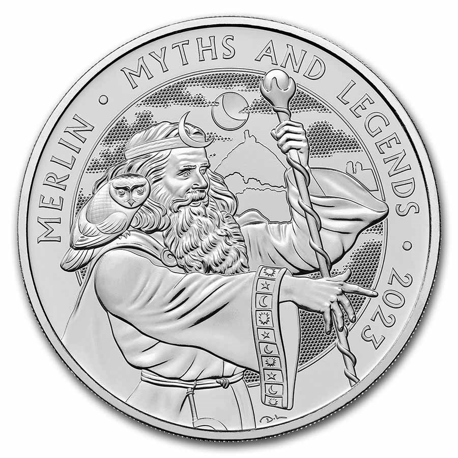 Buy 2023 GB £5 Myths & Legends Merlin Brilliant Uncirculated | APMEX