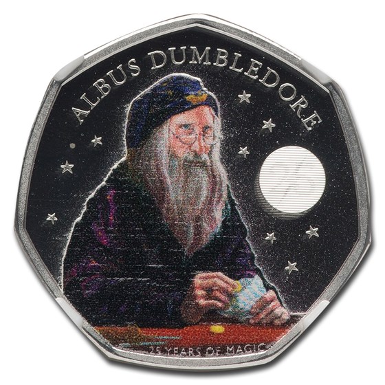 Buy 2023 GB Harry Potter Dumbledore 50p Silver PF-70 | APMEX