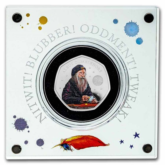 Buy 2023 GB Harry Potter - Dumbledore 50p Colorized Silver Proof Coin ...