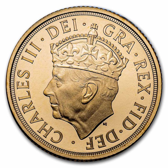 Buy 2023 GB The Coronation of His Majesty Gold 1/2 Sovereign Prf Coin | APMEX