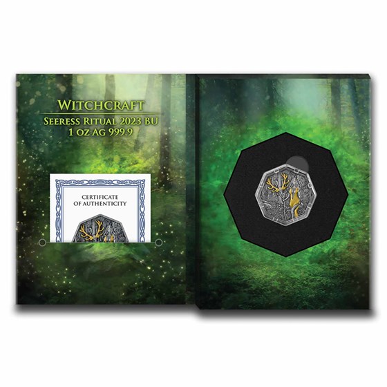 2023 Germania Witchcraft: Seeress Ritual 1 oz Silver Round BU