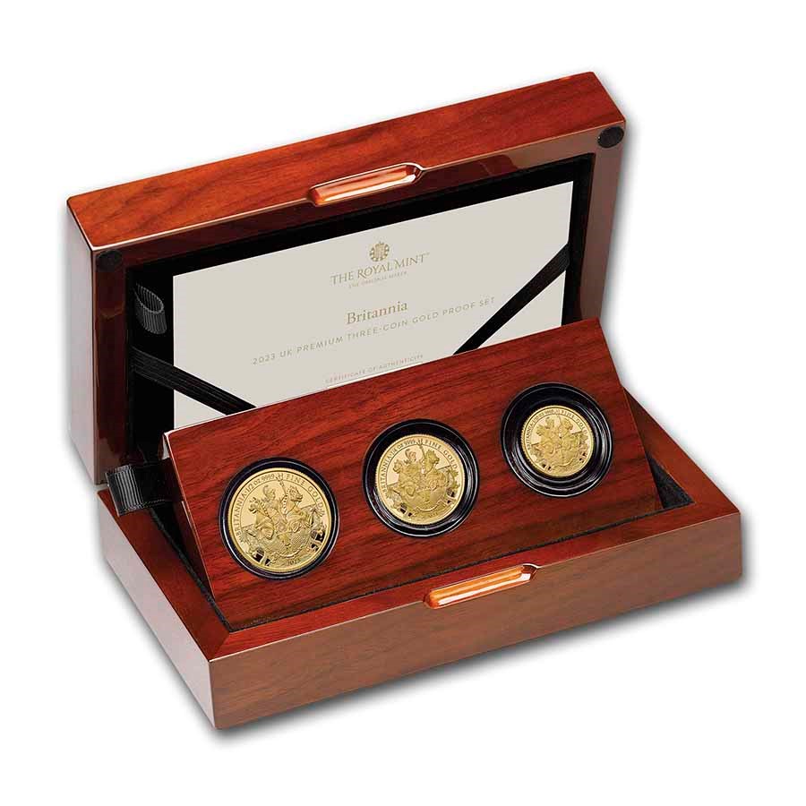 Buy 2023 Great Britain 3-Coin Gold Britannia Proof Set | APMEX
