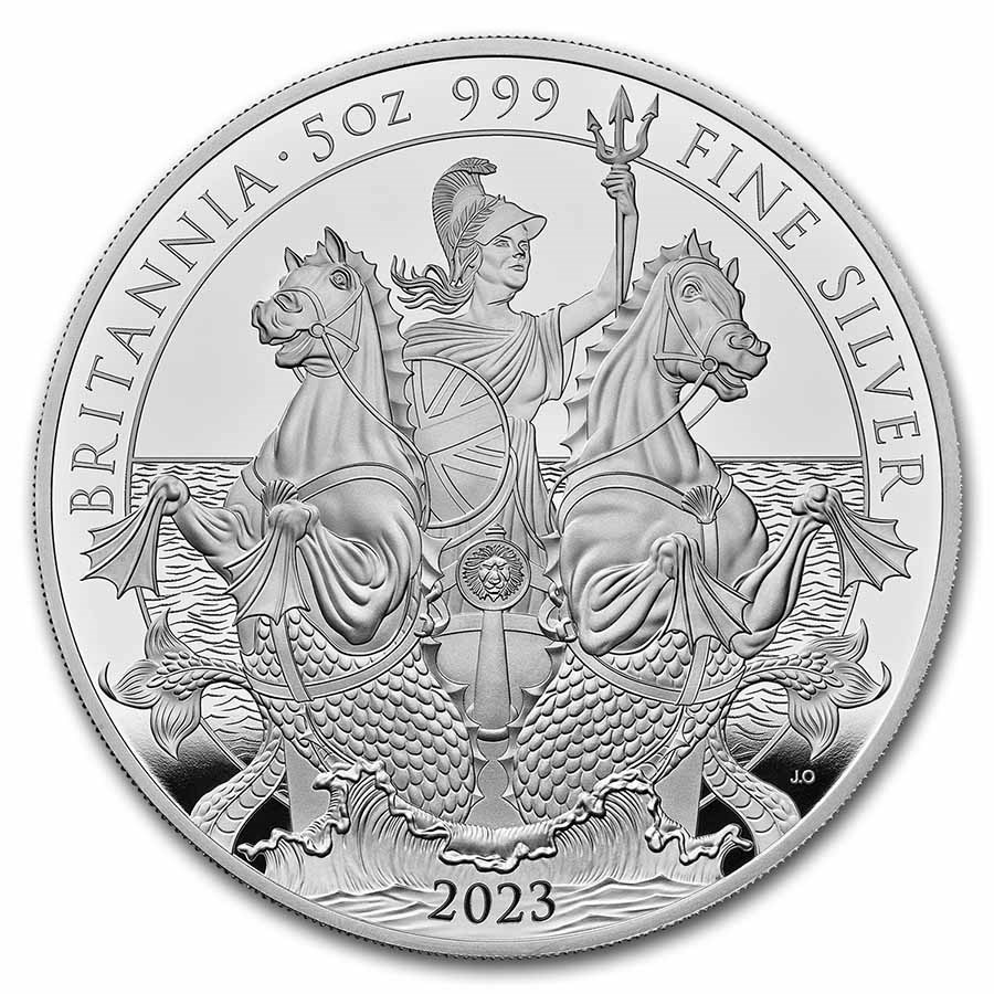 Buy 2023 Great Britain 5 oz Proof Silver Britannia (w/ Box & COA) | APMEX