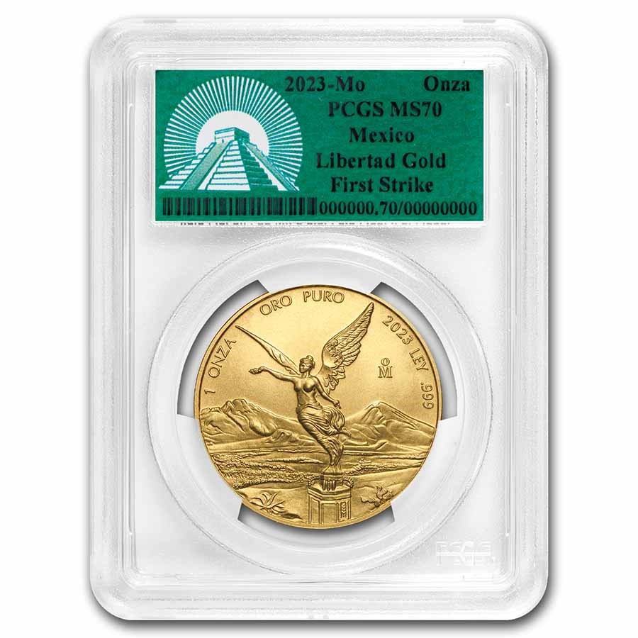 Buy 2023 Mexico 1 oz Gold Libertad MS-70 PCGS (FS, Green Label) | APMEX