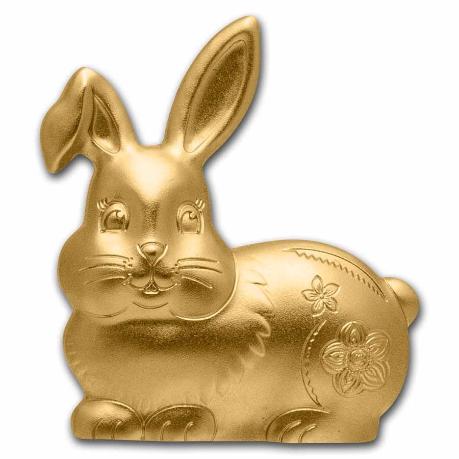 Buy 2023 Mongolia 1 oz Silver Gilded Lunar Sweet Rabbit | APMEX