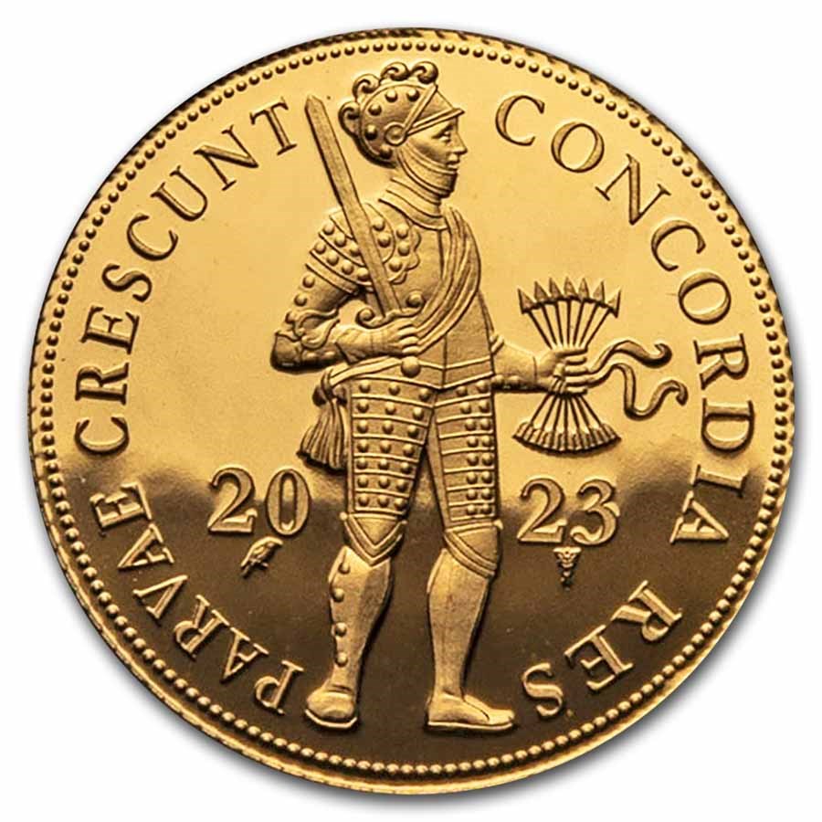 2023 Netherlands Single Gold Proof Ducat (w/Box & COA)